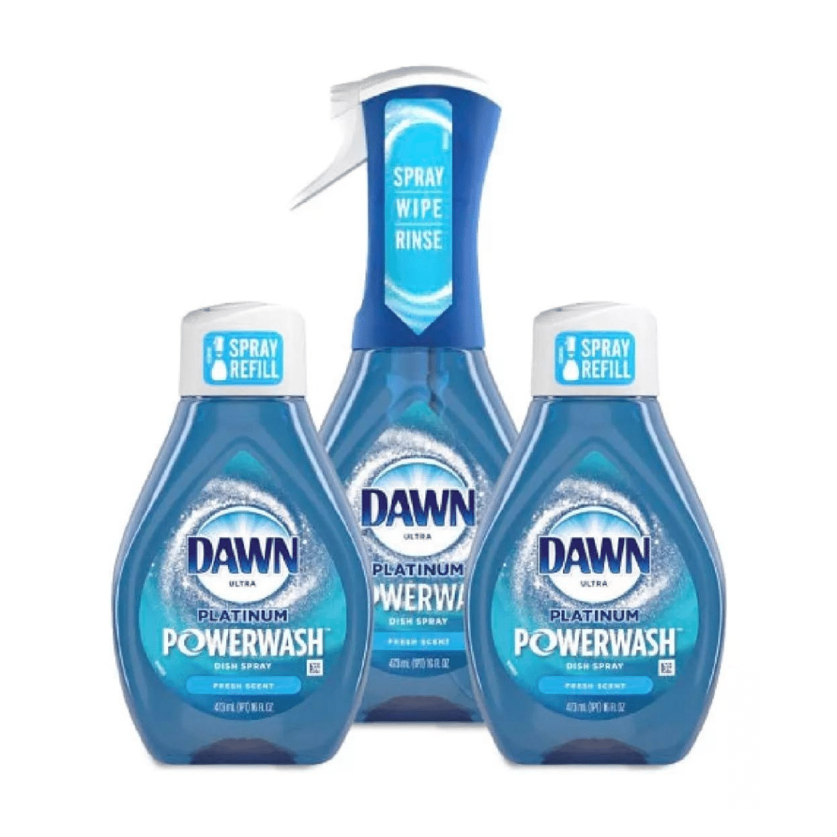 Lavalozas Dawn Spray Platinum Powerwash Fresh Scent + 2 Refill 473 ml ...