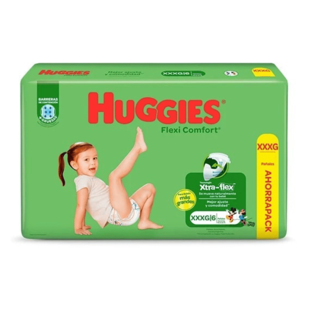Pañales Huggies Active Sec XXXG (12 unid)