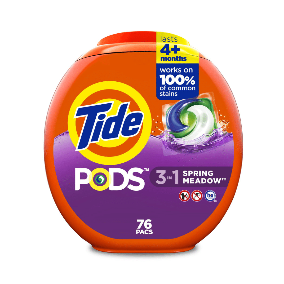 Detergente Cápsulas Tide Spring Meadow 76 Unid - Aseo por mayor
